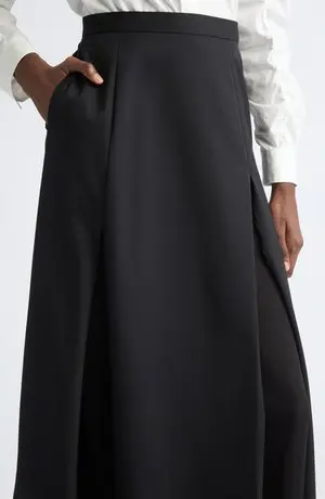 Undercover Slit Wool-blend Skirt