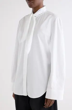 Givenchy Small Bow Button-up Shirt