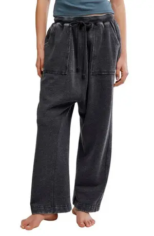 Free People Slow It Down" Balloon Pants - Black