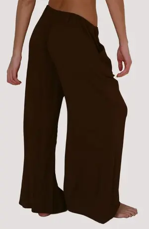 STONE FOX SWIM Koda Wide Leg Cover-up Pants - Earth