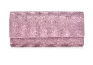 Judith Leiber Perry Crystal Clutch - Silver Light Amethyst