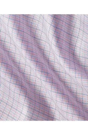 David Donahue Regular Fit Micro Dobby Check Shirt