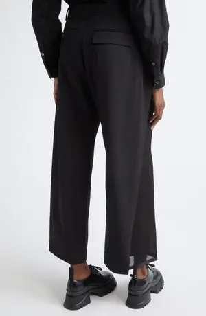 Undercover Wide Leg Pants With Ruffled Panels