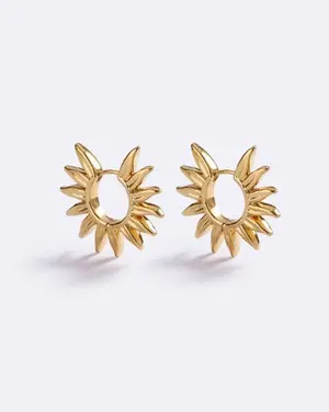 EMMA PILLS Desert Heat Hoop Earrings - Gold