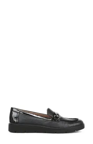 LIFESTRIDE Vineyard Loafer With Metallic Bit Detail - Black