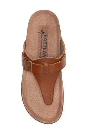 Eastland Brya Platform Wedge Flip Flop - Tan