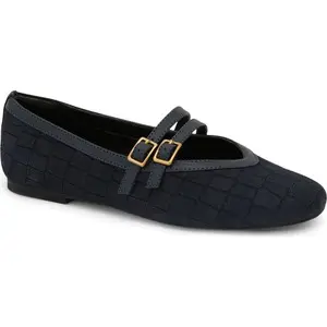 REISS Eliza Mary Jane Flat Navy
