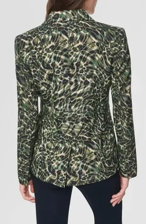 Dkny Print Sanded Twill Blazer