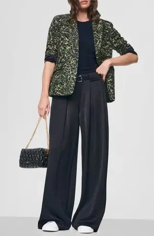 Dkny Print Sanded Twill Blazer