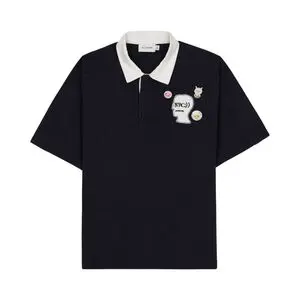 BRAIN DEAD X Coach Rugby Polo 'navy - Blue