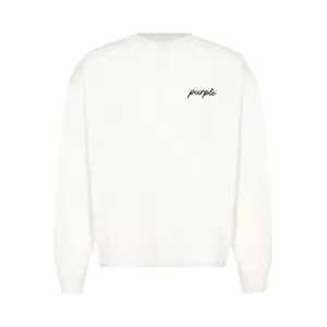 PURPLE BRAND Oversized Long-sleeve Tee 'off White - Cream