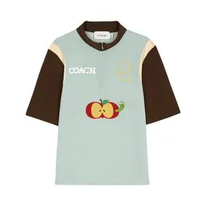 BRAIN DEAD X Coach Mesh Quarter Zip Top 'light