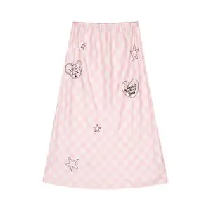 BRAIN DEAD X Coach Embroidered Slip Skirt 'light