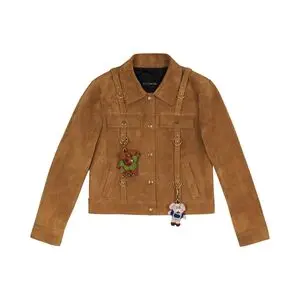 BRAIN DEAD X Coach Suede Strap Jacket - Tan
