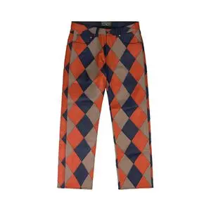 DENIM TEARS Diamond Patch Leather Pants