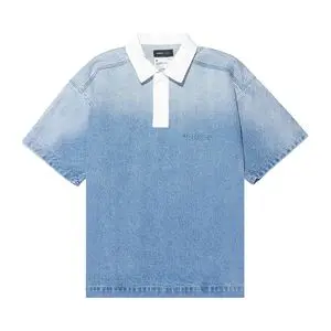 PURPLE BRAND Embossed Polo Shirt 'indigo