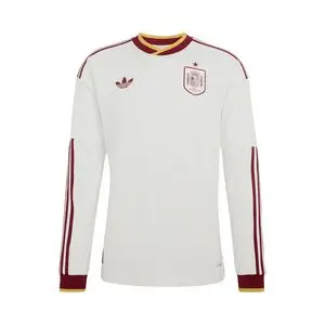 Adidas Spain 26 Away Authentic Long Sleeve Jersey 'off - White