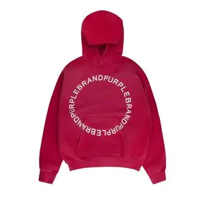 PURPLE BRAND Hwt Fleece Pullover Hoodie - Red