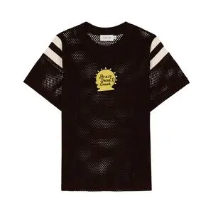 BRAIN DEAD X Coach Mesh Football T-shirt - Brown