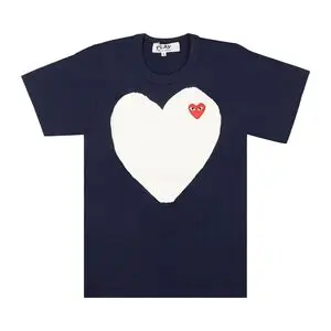 Play Comme Des Garcon Big Heart T-shirt - Blue