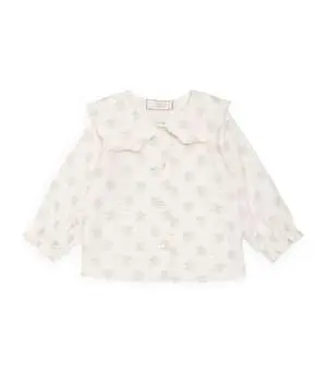 PAZ RODRIGUEZ Cotton Floral Blouse