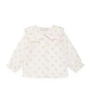 PAZ RODRIGUEZ Cotton Floral Blouse