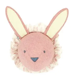 FIONA WALKER Mini Organic Wool Baby Rabbit Decoration - Pink