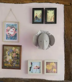 FIONA WALKER Mini Organic Wool Elphant Head Decoration