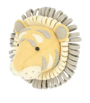 FIONA WALKER Mini Organic Wool Tiger Head Decoration