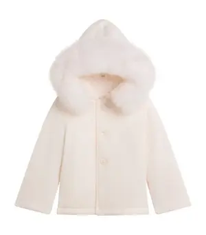 BIMBALO Fox Fur-trim Snowsuit - Blue