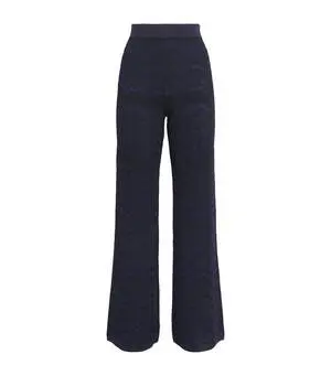 Missoni Zigzag Jacquard Straight Trousers - Navy