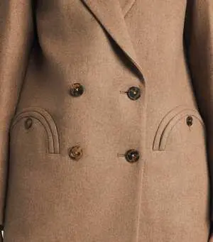 BLAZÉ MILANO Virgin Wool-cashmere Everyday Double-breasted Blazer
