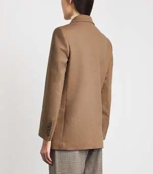 BLAZÉ MILANO Virgin Wool-cashmere Everyday Double-breasted Blazer