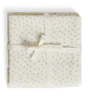 Bonpoint Spot Muslin Cloths - Beige