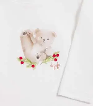IL GUFO Cotton Bear Long-sleeve T-shirt