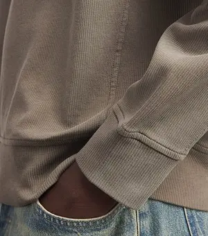 Stone Island Ribbed Compass Patch Sweatshirt