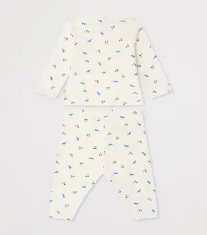 Bonpoint X Maison Kitsuné Cotton T-shirt And Leggings Set