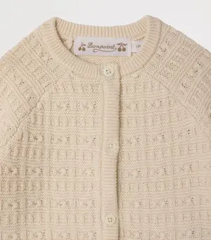 Bonpoint Cotton Cardigan And Trousers Set