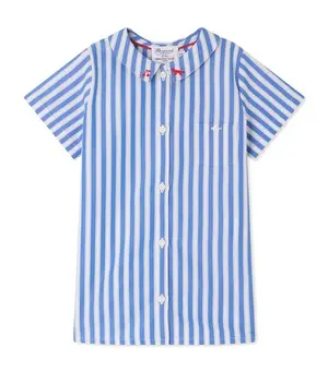 Bonpoint X Maison Kitsuné Stripe Dress - Navy