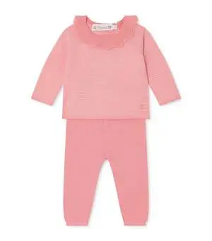 Bonpoint Cotton Anisa Sweater And Trousers Set
