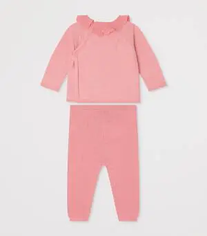 Bonpoint Cotton Anisa Sweater And Trousers Set