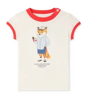 Bonpoint Cotton Graphic T-shirt - White
