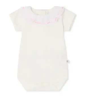 Bonpoint Organic Cotton June Bodysuit - White