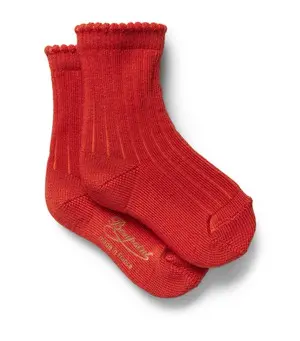 Bonpoint Cotton-blend Elwen Socks - Red