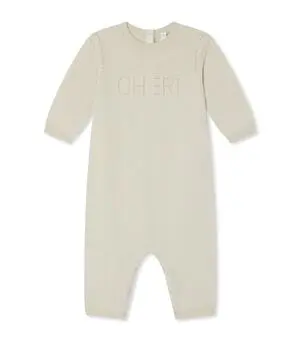Bonpoint Organic Cotton Atilou Playsuit - Blue