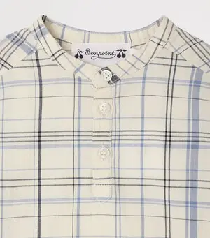 Bonpoint Cotton Check Shirt
