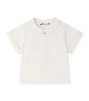 Bonpoint Cotton Stripe Shirt - Neutral