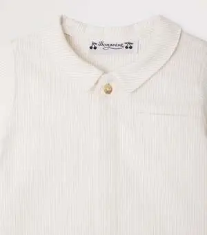 Bonpoint Cotton Stripe Shirt