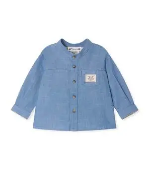 Bonpoint Cotton Lacey Shirt - Blue
