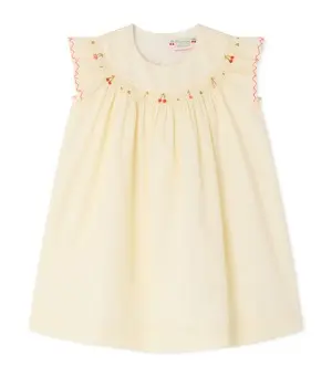 Bonpoint Cotton Amantine Dress - Ivory